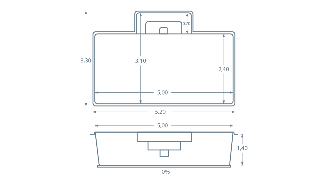 Piscina Moderna Modelo COMBI C 500 - El Món de la Piscina